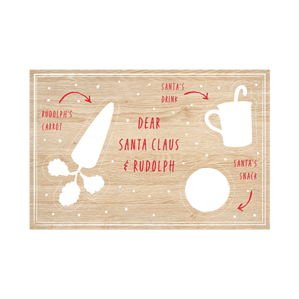 Wooden 'Snacks For Santa' Board 20cm x 30cm - XMA5707OB - Northwest ...