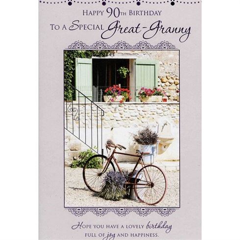 Kingfisher - Age 90 Great - Granny - Code 60 - 6pk - MT1042 - Northwest Greetings / Balloon World