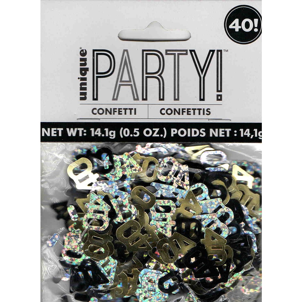 40th Birthday Confetti - 80544 - Northwest Greetings / Balloon World