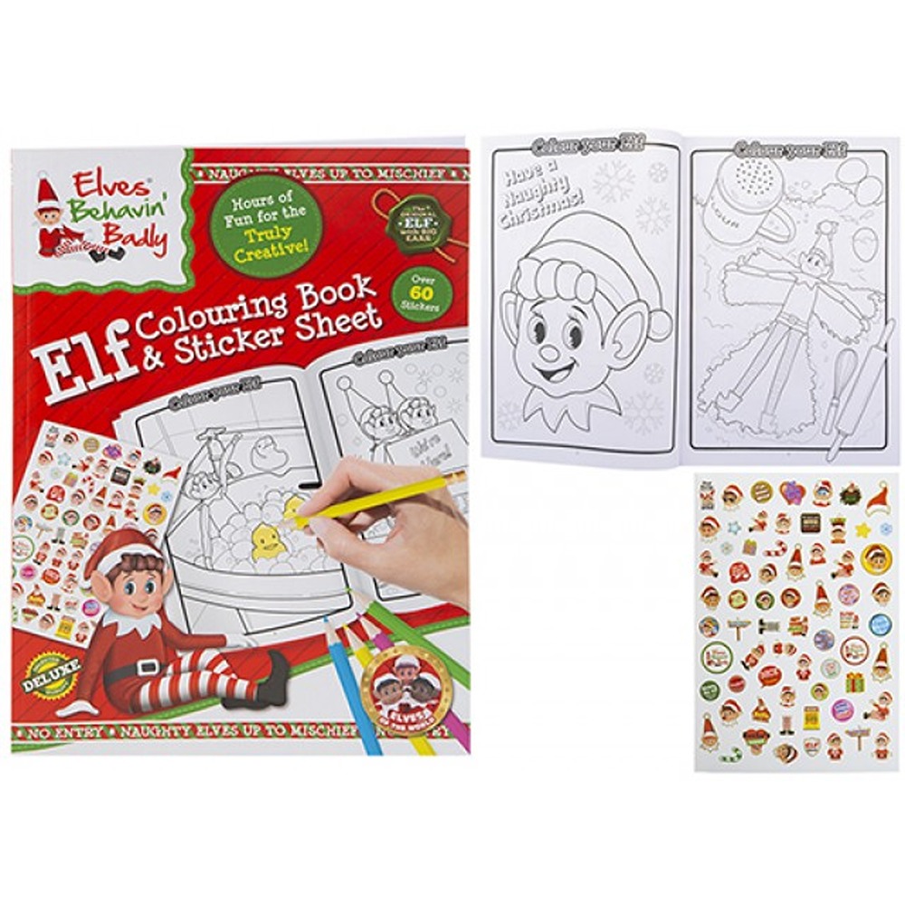 PMS - Extra Large Elf Colouring Book - 500055 - Northwest Greetings ...