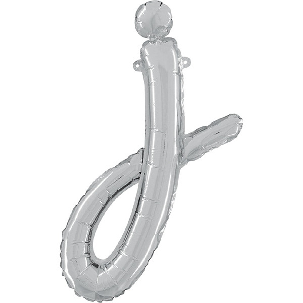 Grabo - Silver Script Letter J Shape - 24" - 34710S - Northwest ...