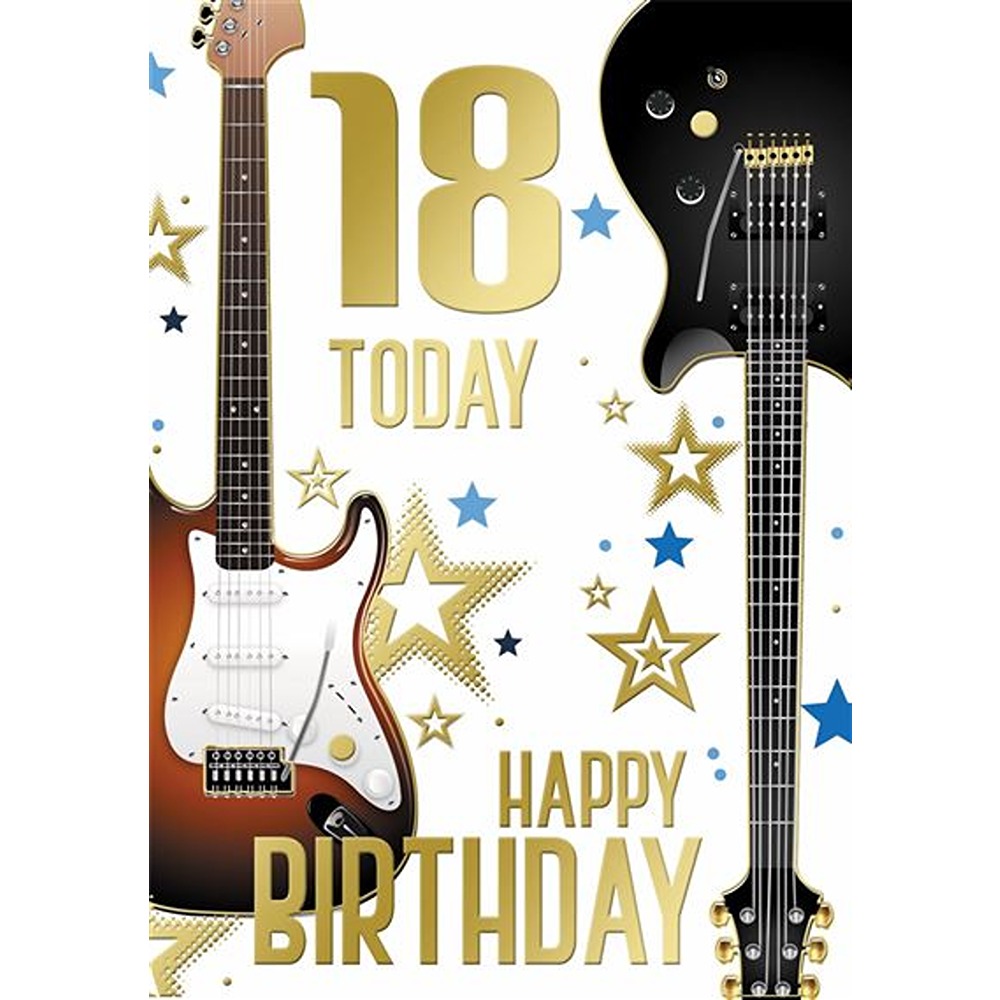 XY - Age 18 Male Guitar - Code 50 - 12pk - 2 Designs - SL50026B/02 ...