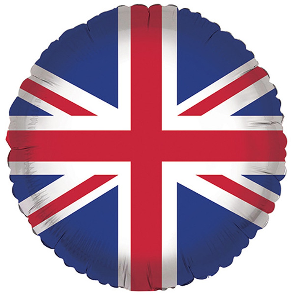 18 inch Union Jack Flag Round Foil Balloon - BL-FB18/34 - Northwest ...