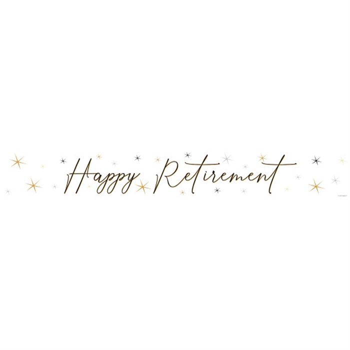 Unique - Happy Retirement Foil Banner, 9 ft - 85923 - Northwest ...