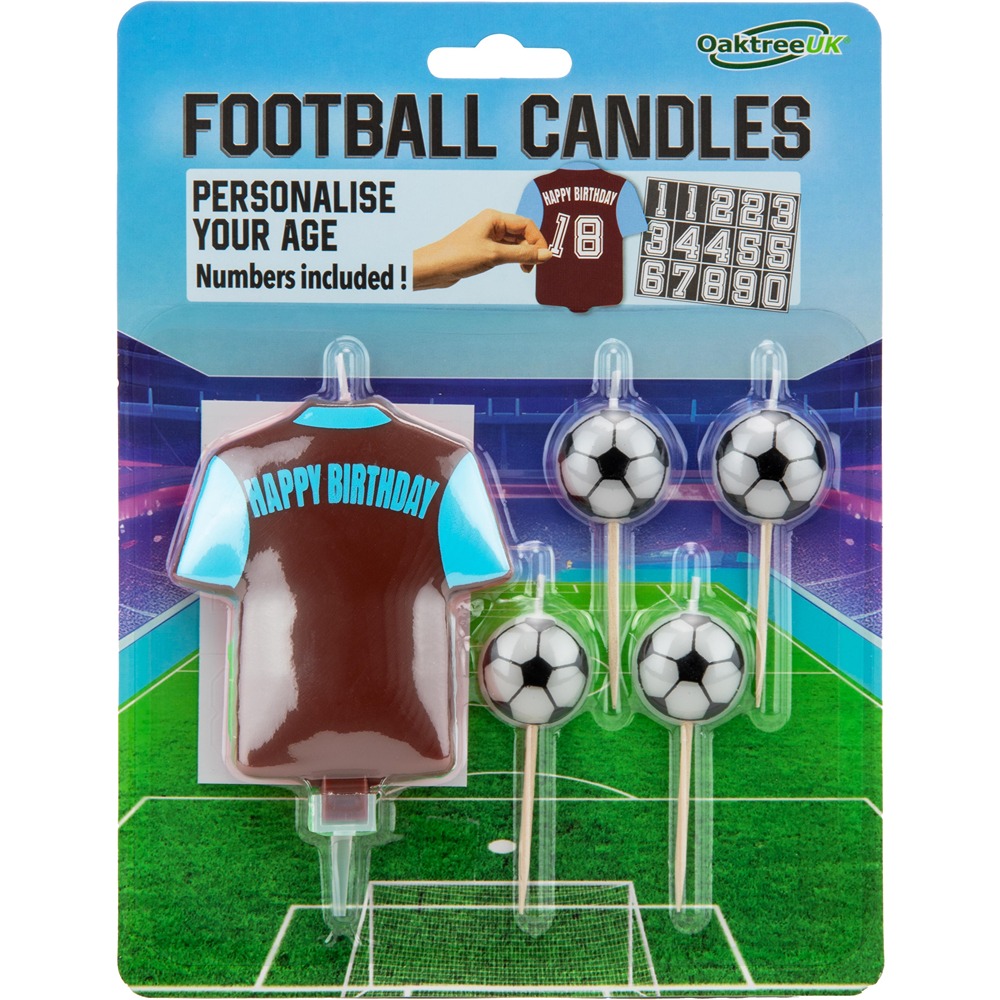Oaktree - 8cm Football Shirt Candle Claret/Blue - 656574 - Northwest ...