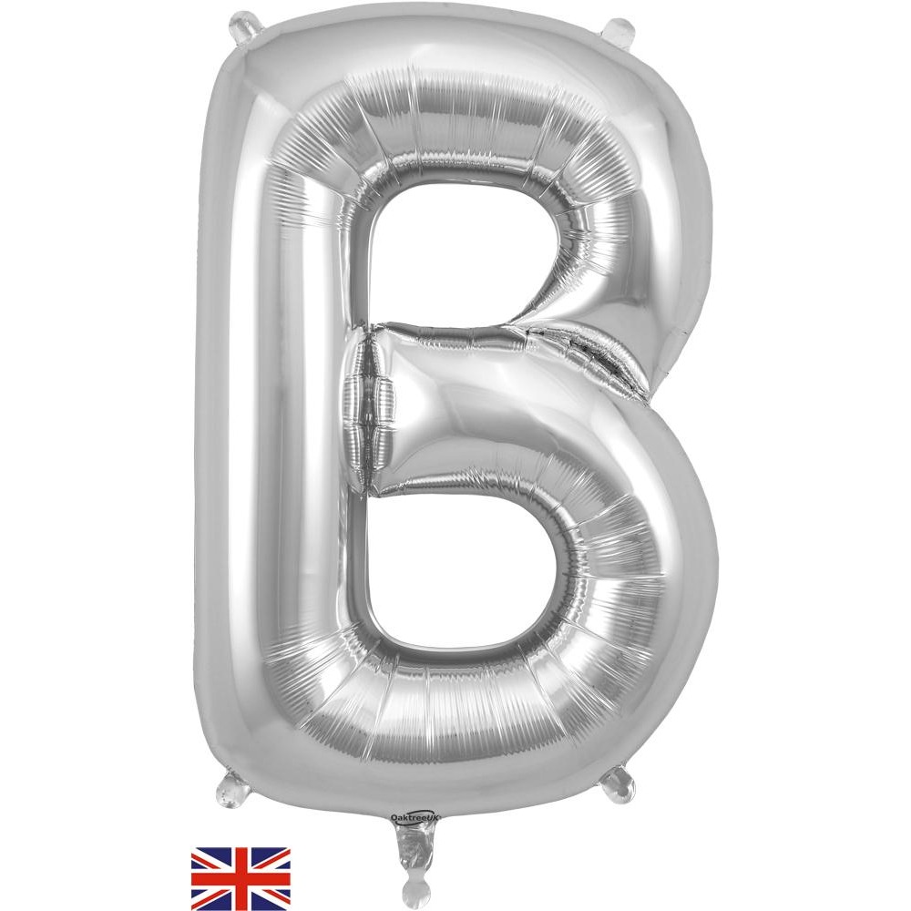 Oaktree 34" Letter B Silver - 604810 - Northwest Greetings / Balloon World