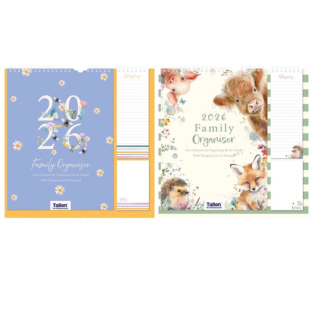 Organiser Cal Family Planner Animals - 0025 - Northwest Greetings ...
