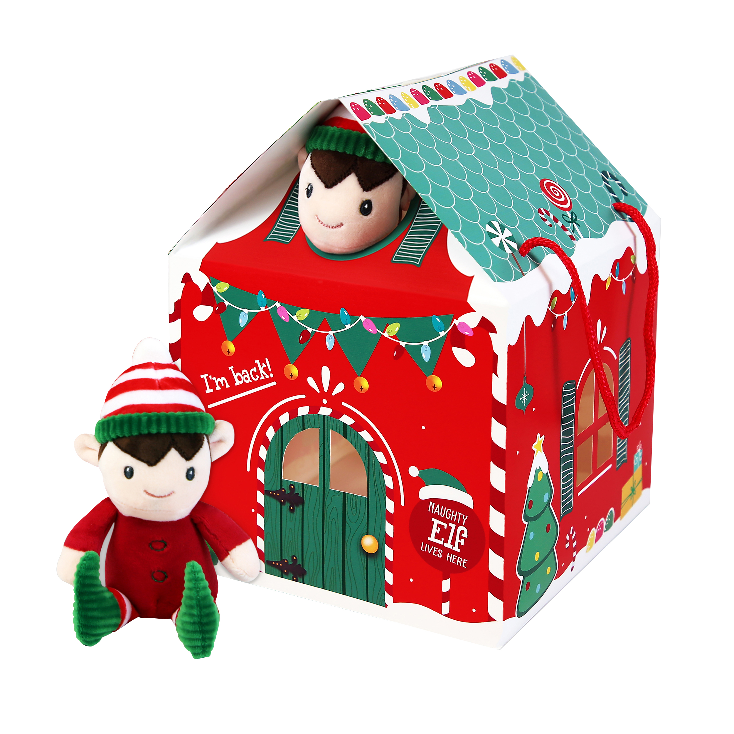 Elf Arrival House - 20x20x27CM - X-36485-GRTC - Northwest Greetings ...