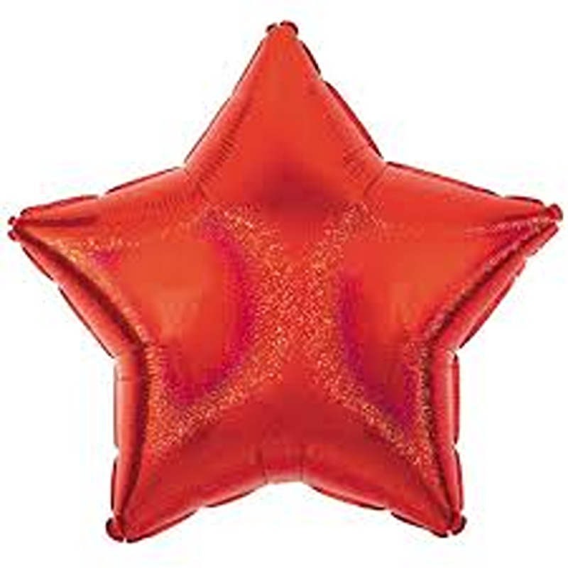 9" Red Dazzle Star - CTI -C 215 - Northwest Greetings / Balloon World