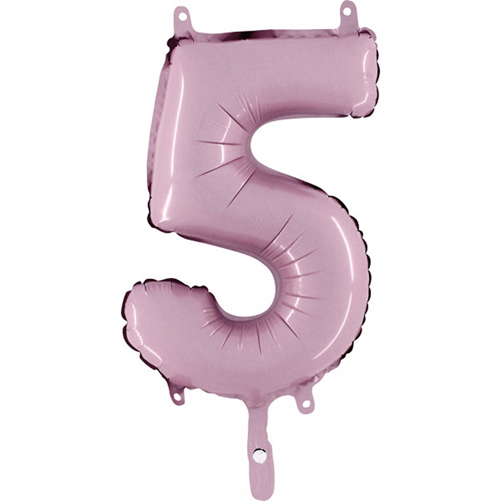 Grabo 14" Pastel Pink Number 5 Pkt - 14075PP-P - Northwest Greetings ...